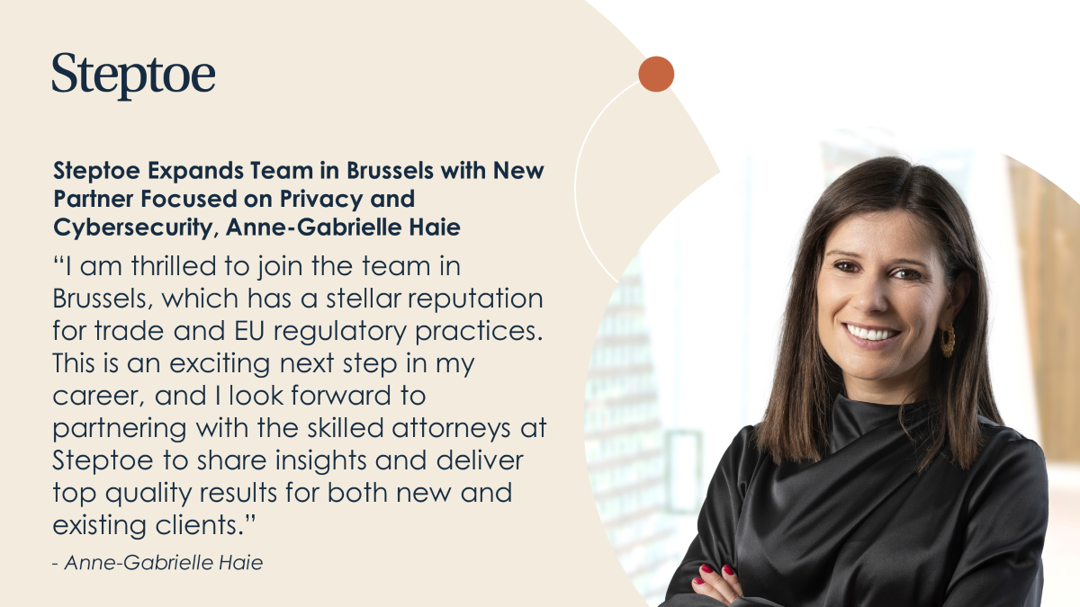 Steptoe Expands Team in Brussels with New Partner Focused on Data ...