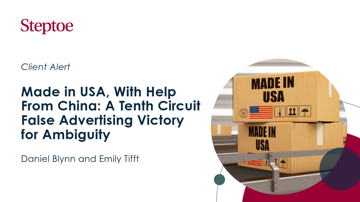 Made in USA, With Help From China: A Tenth Circuit False Advertising ...